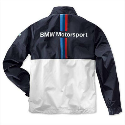 BMW Navy And White Motorsport Wind Breaker Jacket | FJM